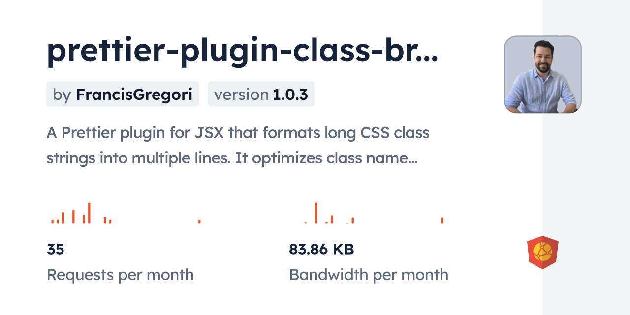 prettier-plugin-class-breaker CDN by jsDelivr - A CDN for npm and GitHub