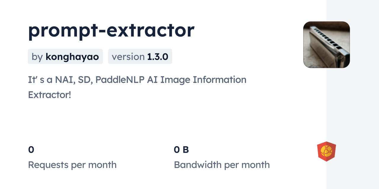 prompt-extractor CDN by jsDelivr - A CDN for npm and GitHub