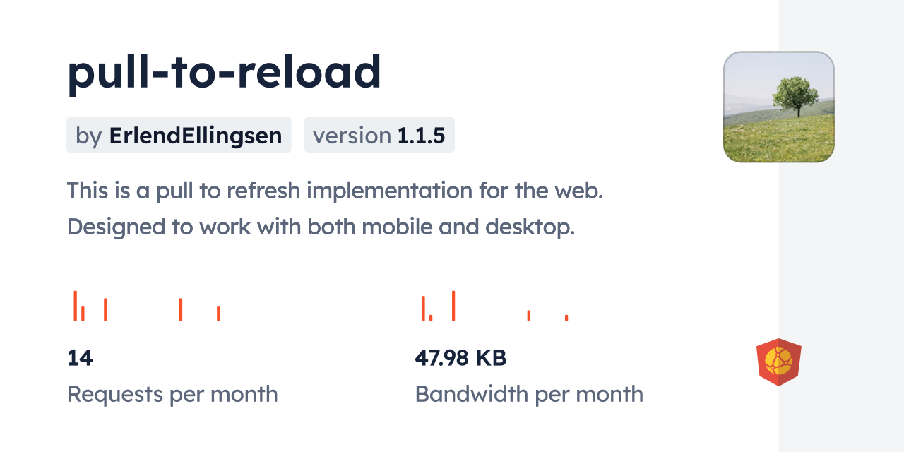 pull-to-reload CDN by jsDelivr - A CDN for npm and GitHub