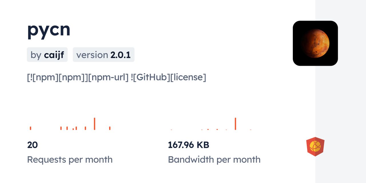 pycn CDN by jsDelivr - A CDN for npm and GitHub