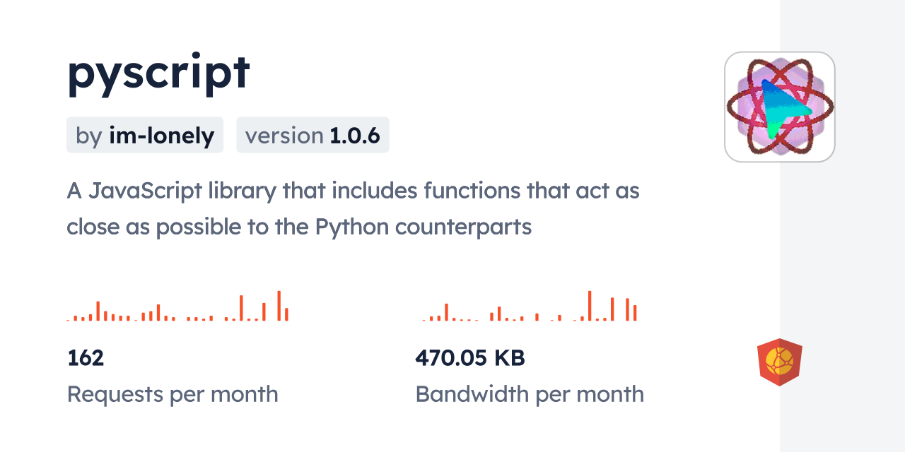 pyscript CDN by jsDelivr - A CDN for npm and GitHub