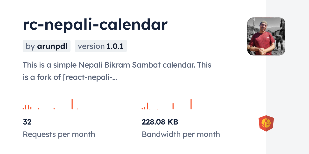 rc-nepali-calendar CDN by jsDelivr - A CDN for npm and GitHub