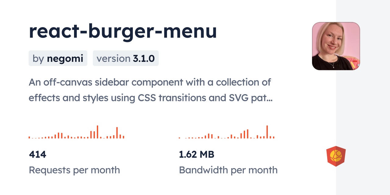 react-burger-menu CDN by jsDelivr - A CDN for npm and GitHub