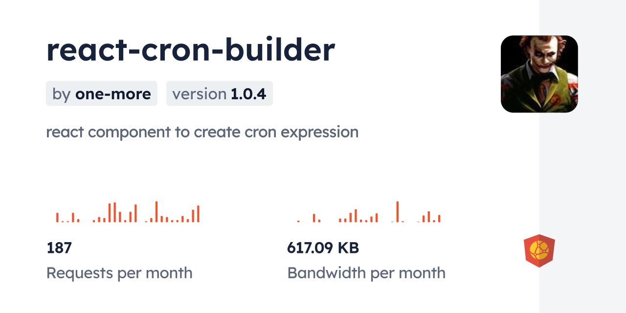 react-cron-builder CDN by jsDelivr - A CDN for npm and GitHub