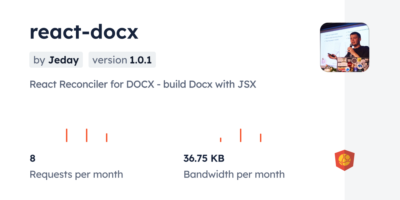 react-docx CDN by jsDelivr - A CDN for npm and GitHub