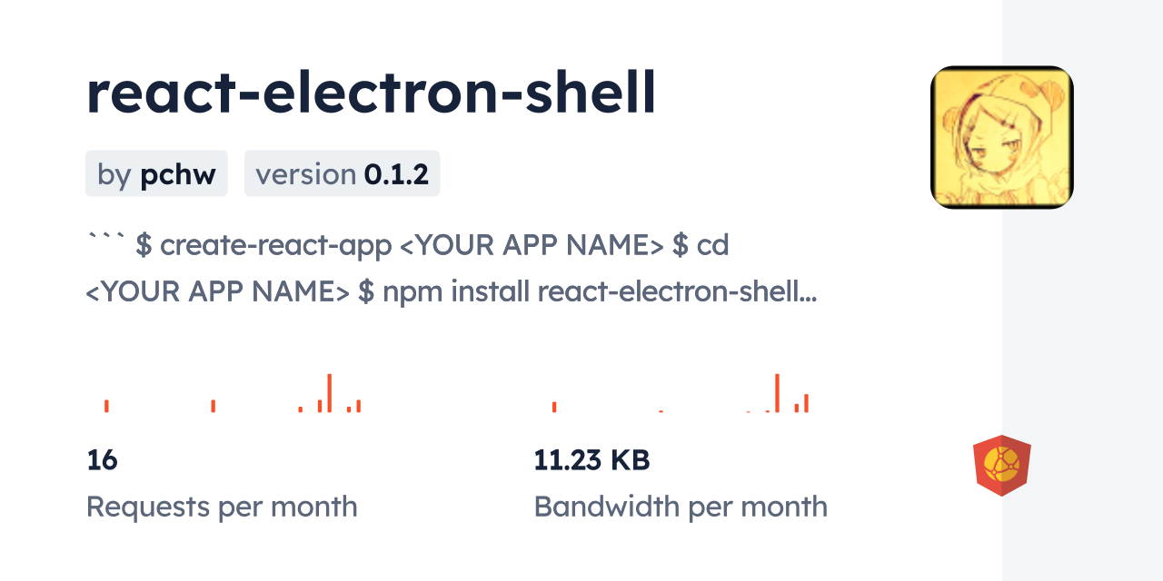 react-electron-shell CDN by jsDelivr - A CDN for npm and GitHub