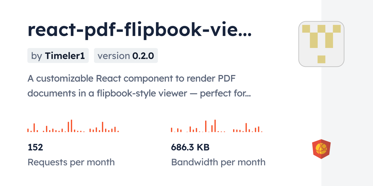 react-pdf-flipbook-viewer CDN by jsDelivr - A CDN for npm and GitHub