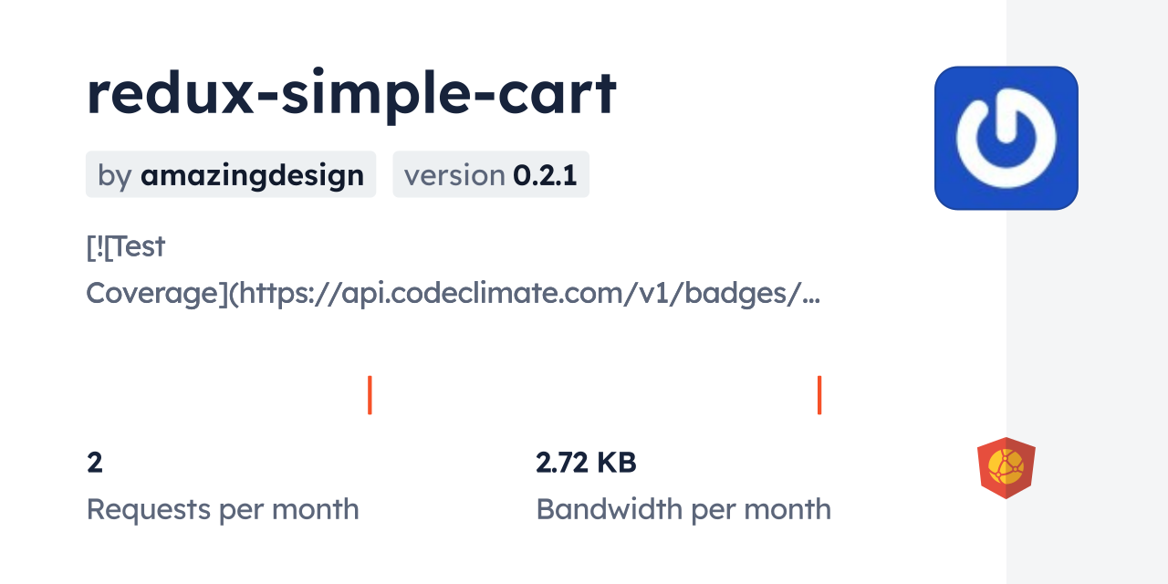 redux-simple-cart CDN by jsDelivr - A CDN for npm and GitHub