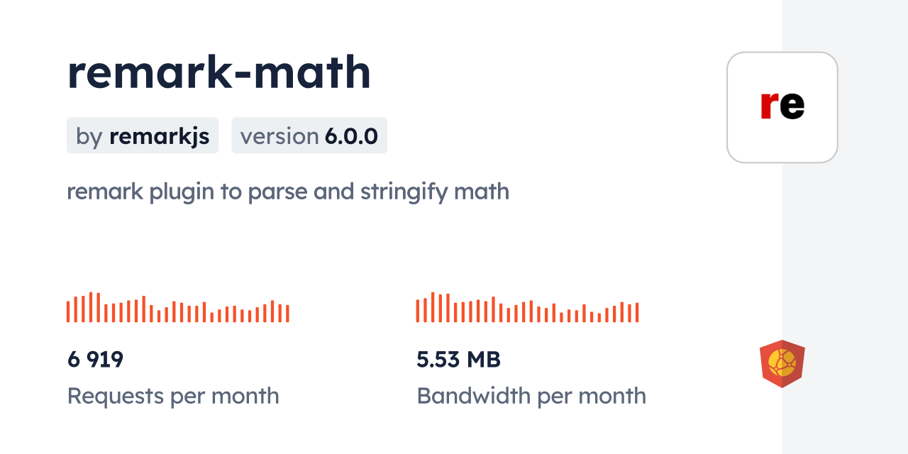 remark-math CDN by jsDelivr - A CDN for npm and GitHub
