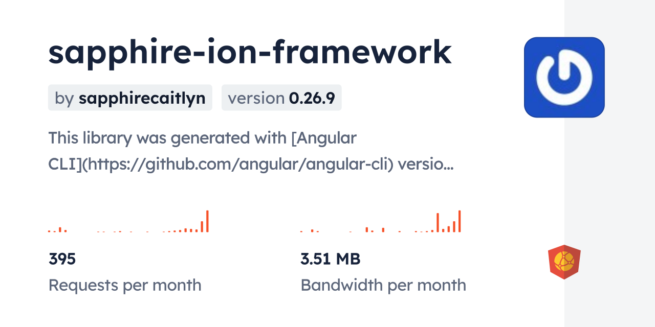 sapphire-ion-framework CDN by jsDelivr - A CDN for npm and GitHub