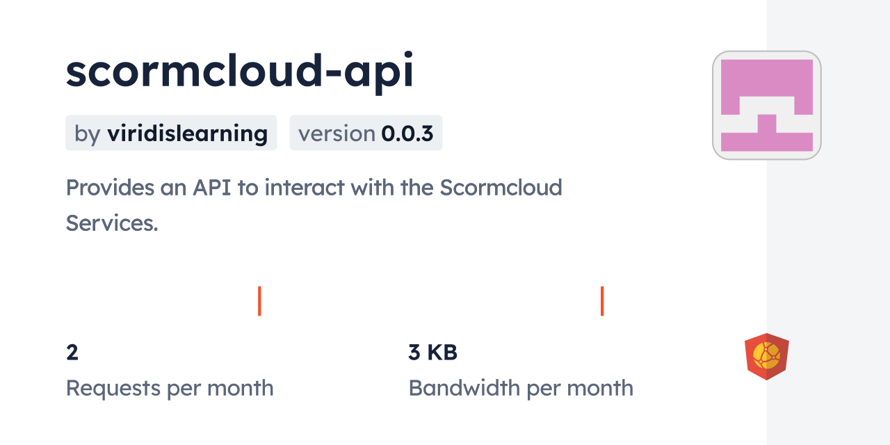 scormcloud-api CDN by jsDelivr - A CDN for npm and GitHub