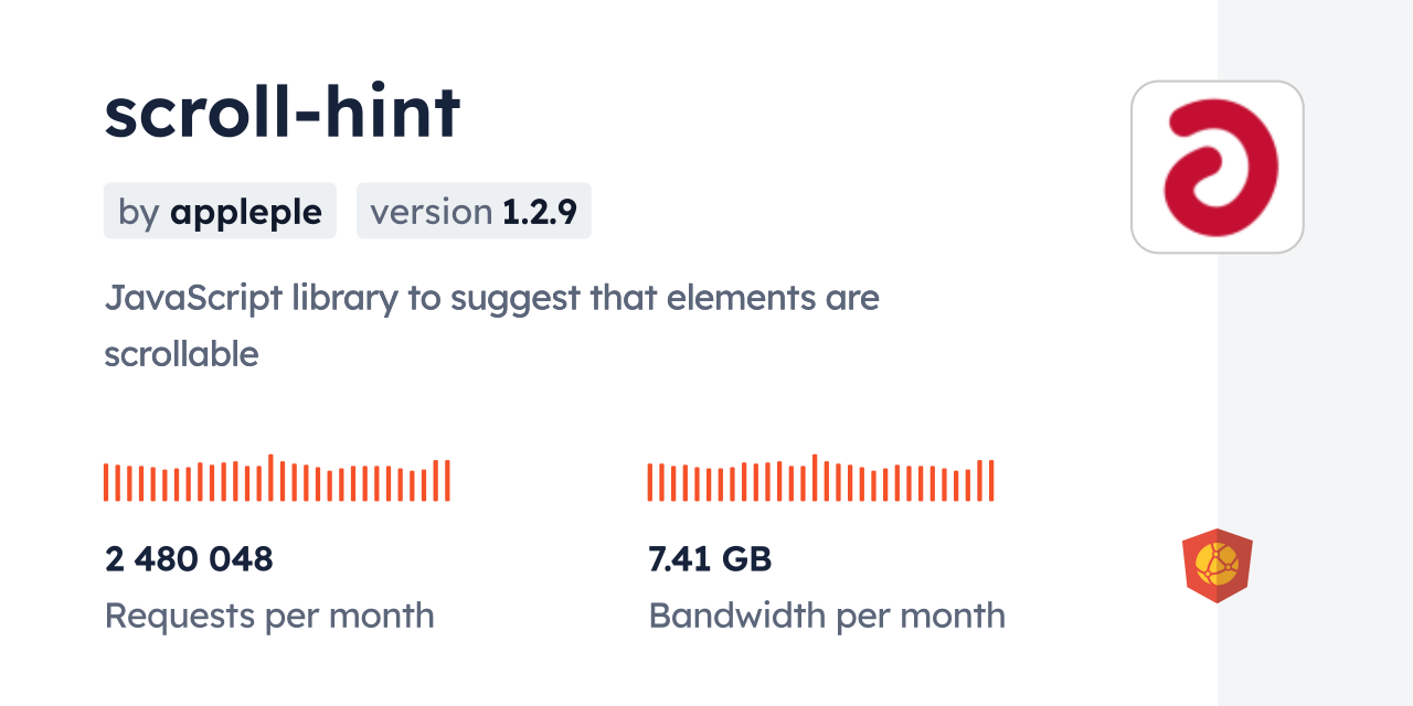 scroll-hint CDN by jsDelivr - A CDN for npm and GitHub