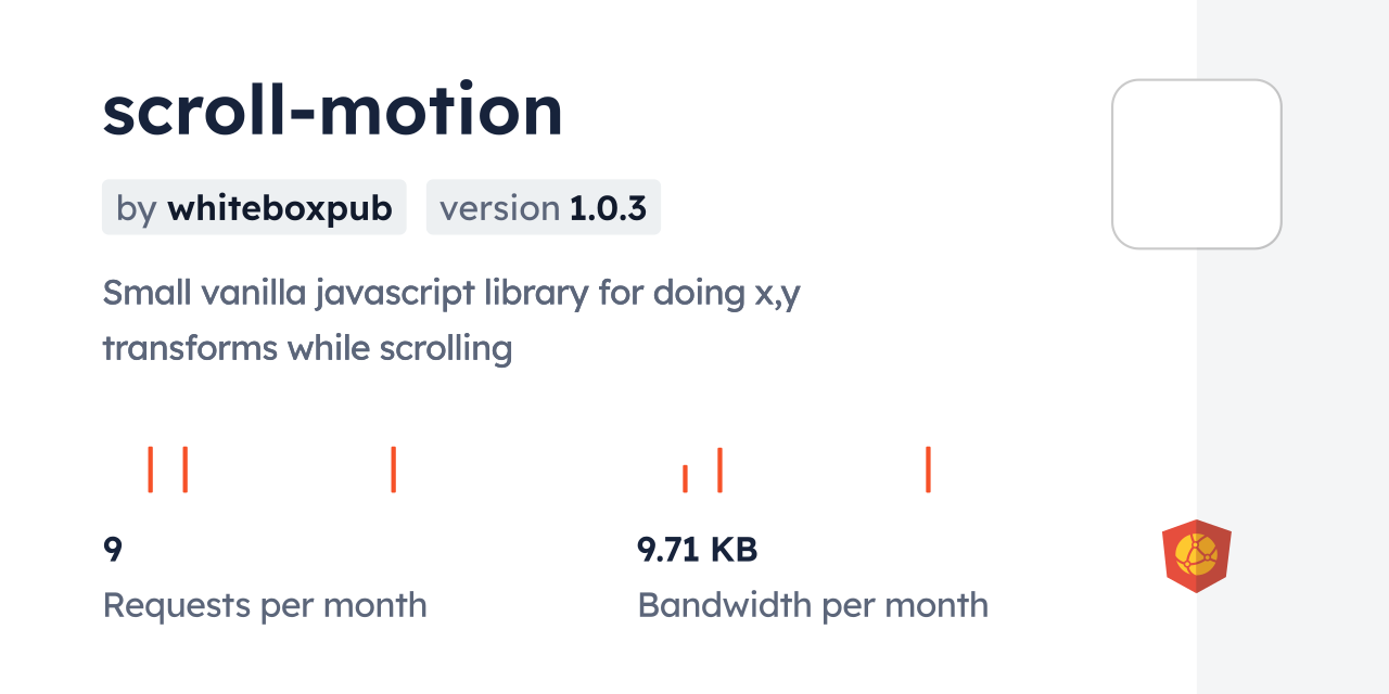 scroll-motion CDN by jsDelivr - A CDN for npm and GitHub