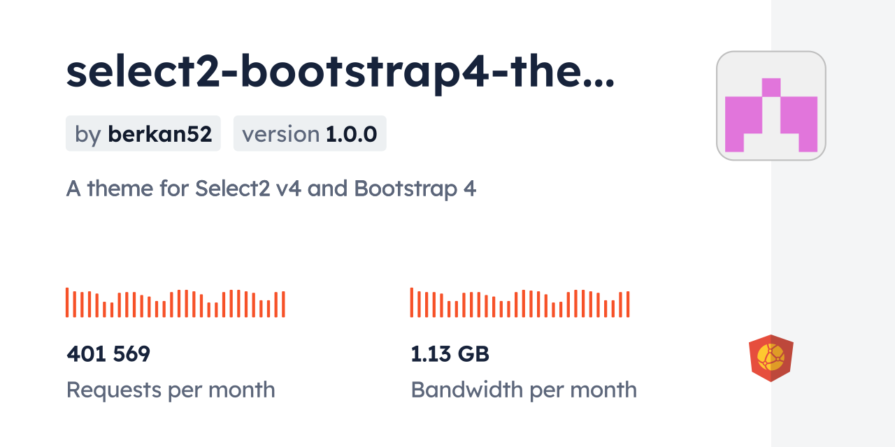 select2-bootstrap4-theme CDN by jsDelivr - A CDN for npm and GitHub