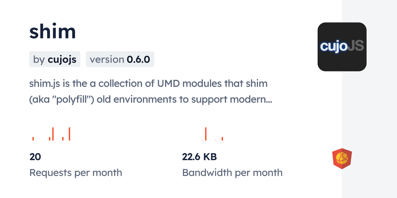 shim CDN by jsDelivr - A CDN for npm and GitHub