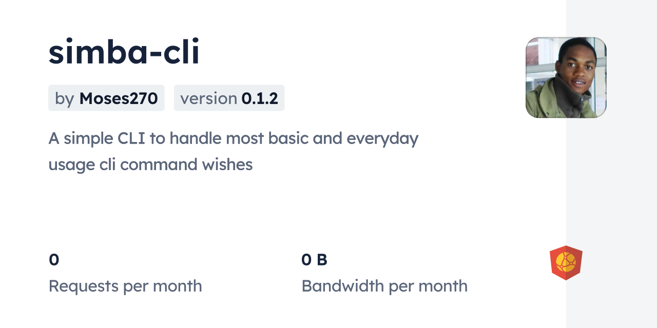 simba-cli CDN by jsDelivr - A CDN for npm and GitHub