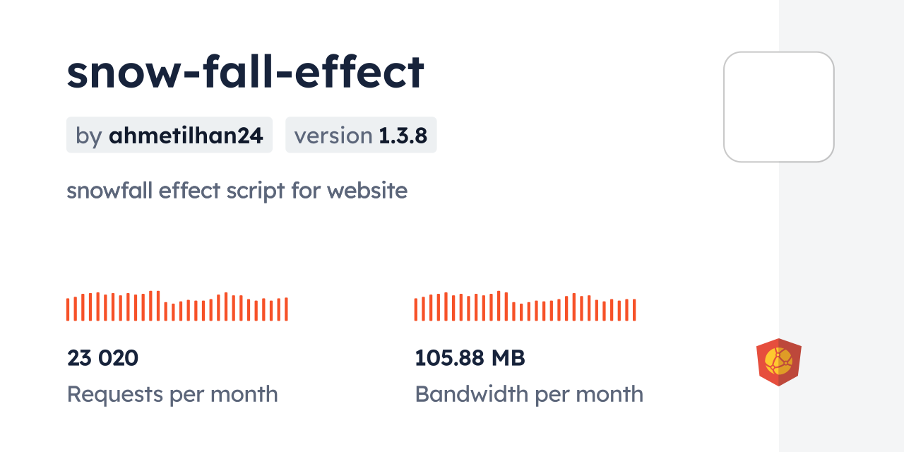 snow-fall-effect CDN by jsDelivr - A CDN for npm and GitHub