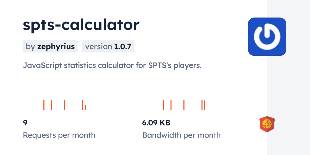 spts-calculator CDN by jsDelivr - A CDN for npm and GitHub