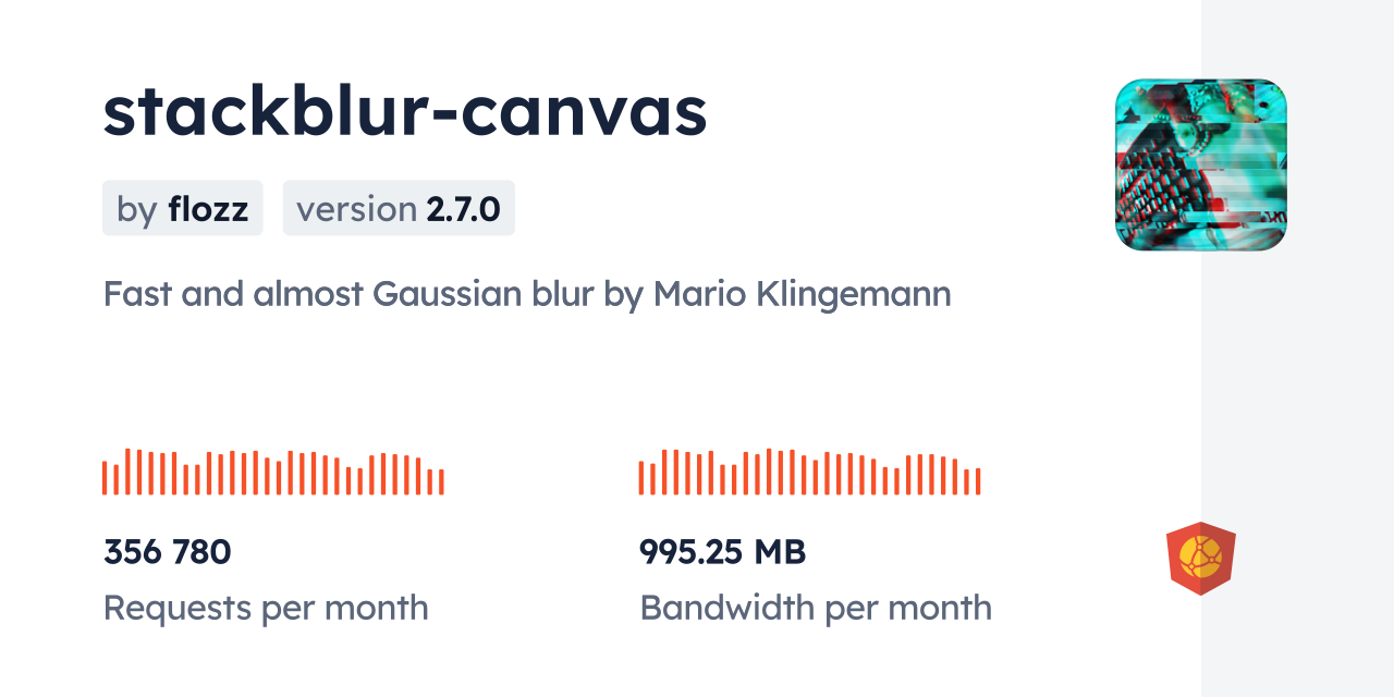 stackblur-canvas CDN by jsDelivr - A CDN for npm and GitHub