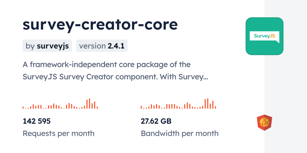 survey-creator-core CDN by jsDelivr - A CDN for npm and GitHub