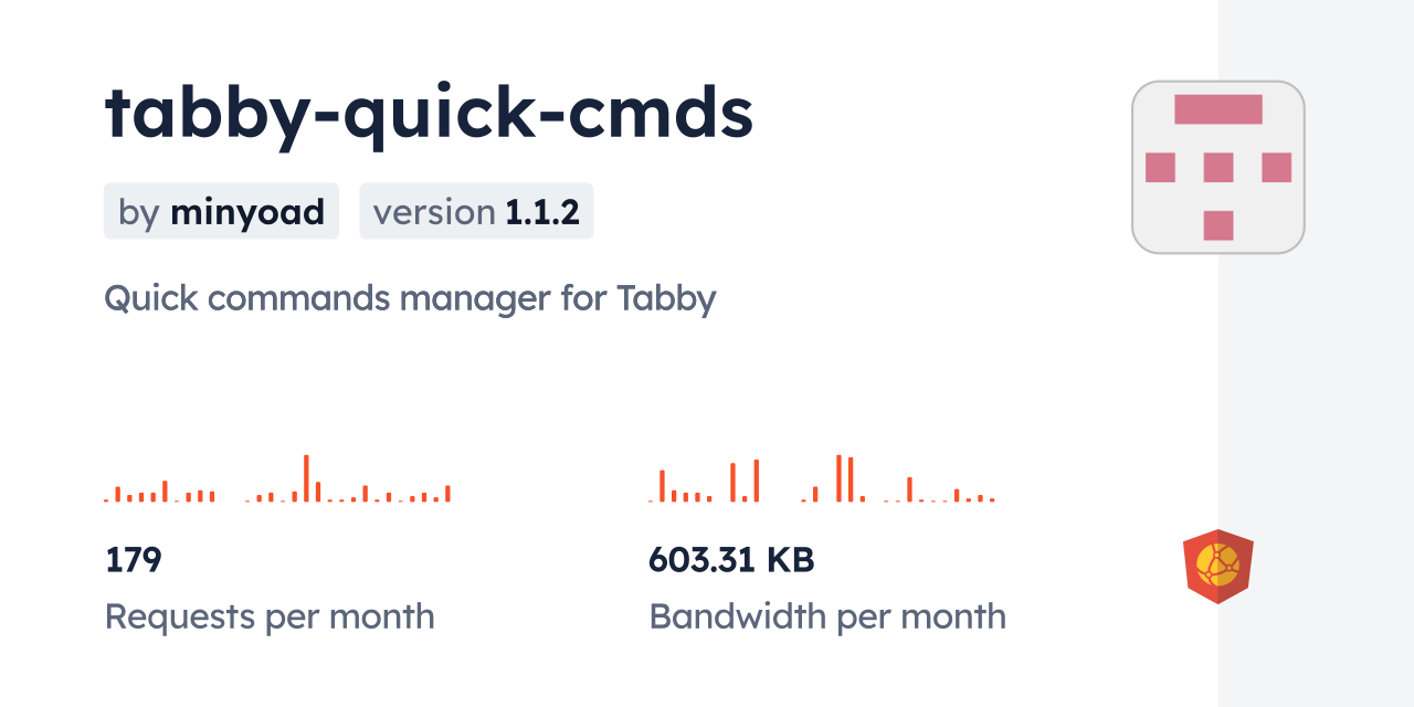 tabby-quick-cmds CDN by jsDelivr - A CDN for npm and GitHub