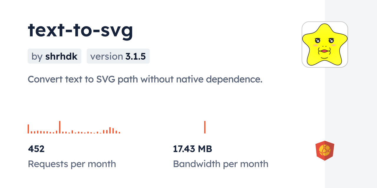 text-to-svg CDN by jsDelivr - A CDN for npm and GitHub