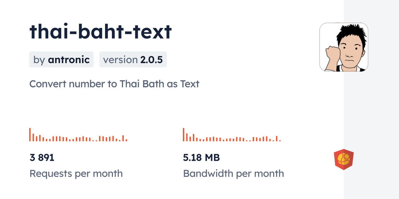 thai-baht-text CDN by jsDelivr - A CDN for npm and GitHub