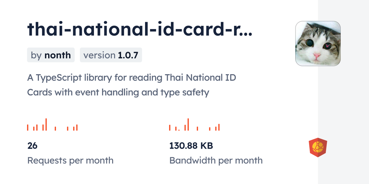 thai-national-id-card-reader CDN by jsDelivr - A CDN for npm and GitHub