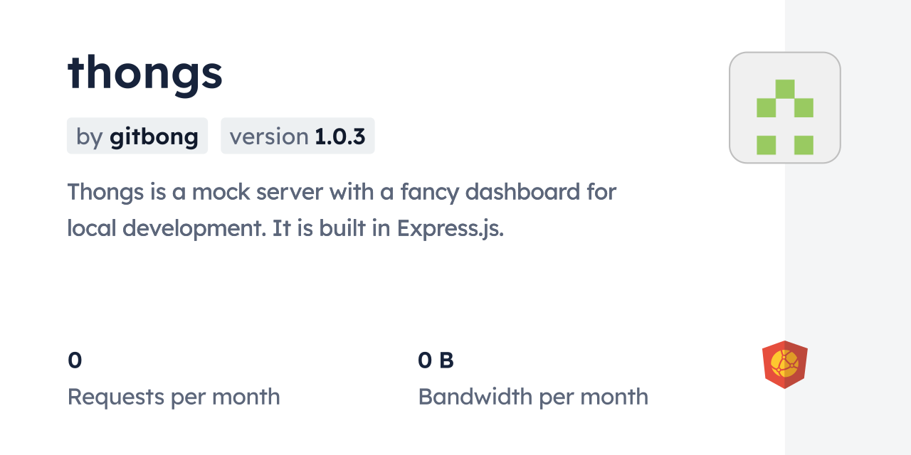 thongs CDN by jsDelivr - A CDN for npm and GitHub