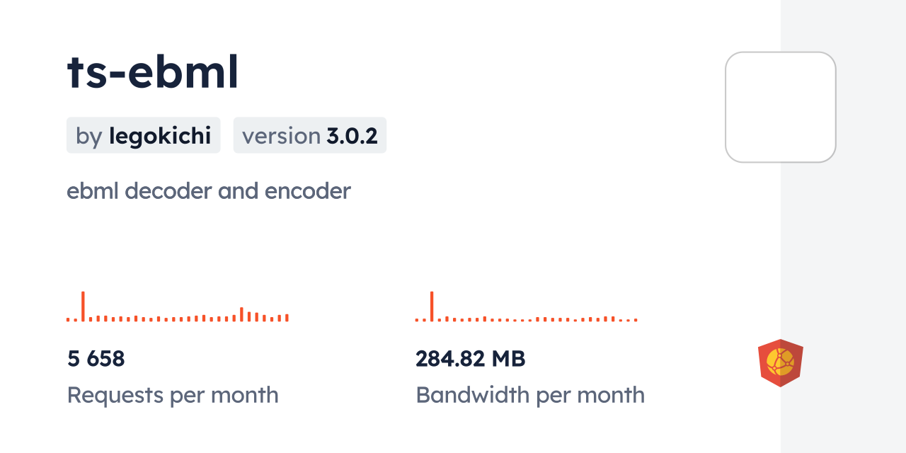 ts-ebml CDN by jsDelivr - A CDN for npm and GitHub