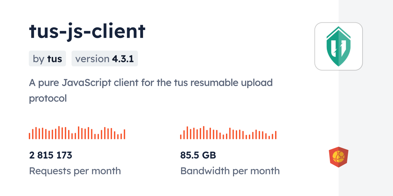 tus-js-client CDN by jsDelivr - A CDN for npm and GitHub