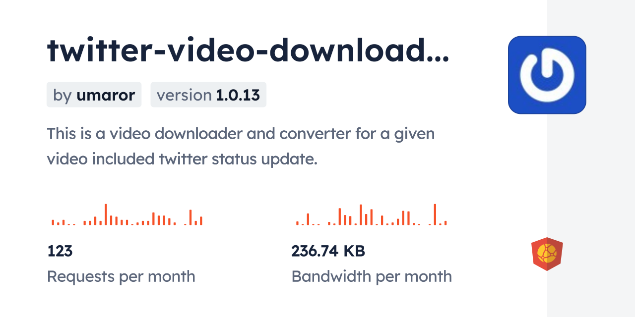 twitter-video-downloader CDN by jsDelivr - A CDN for npm and GitHub