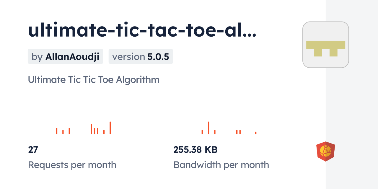 ultimate-tic-tac-toe-algorithm CDN by jsDelivr - A CDN for npm and GitHub