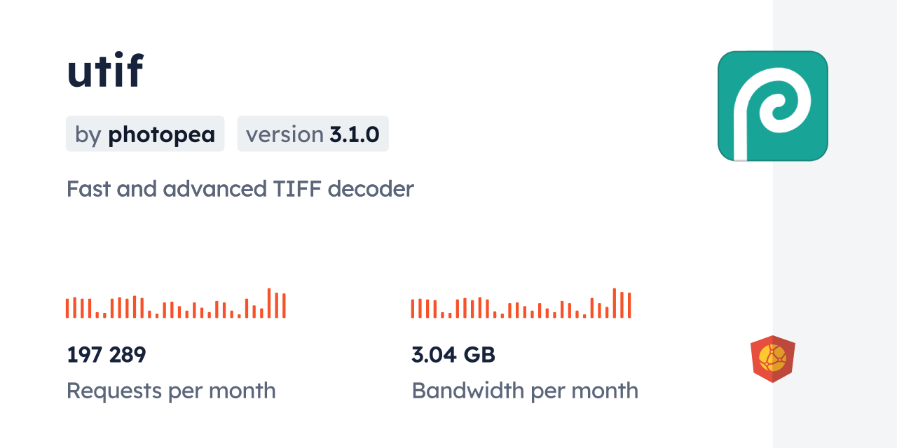 utif CDN by jsDelivr - A CDN for npm and GitHub