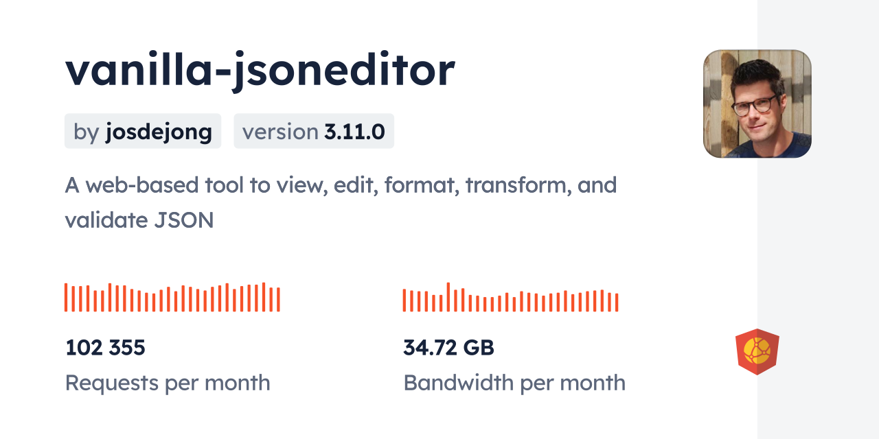 vanilla-jsoneditor CDN by jsDelivr - A CDN for npm and GitHub