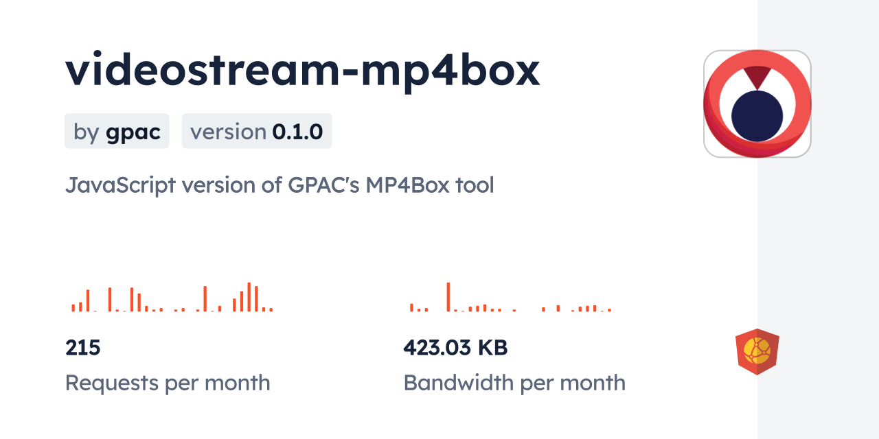 videostream-mp4box CDN by jsDelivr - A CDN for npm and GitHub