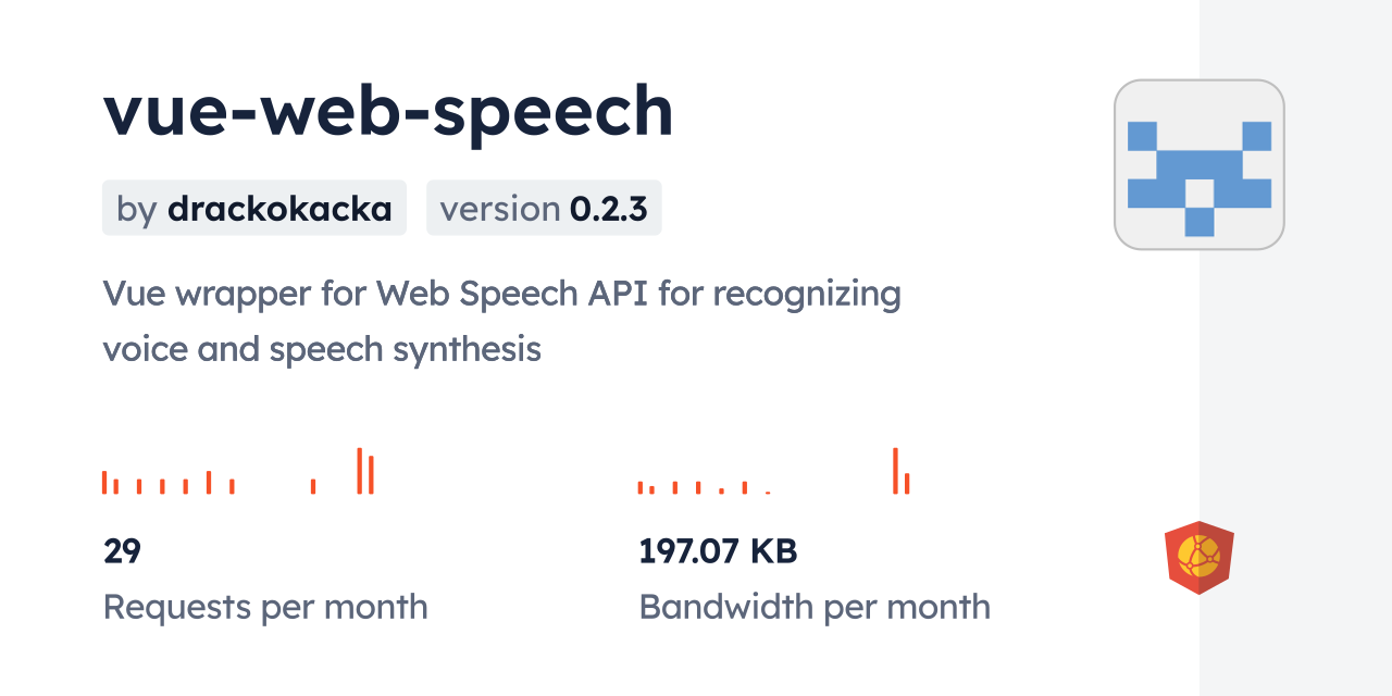 vue-web-speech CDN by jsDelivr - A CDN for npm and GitHub