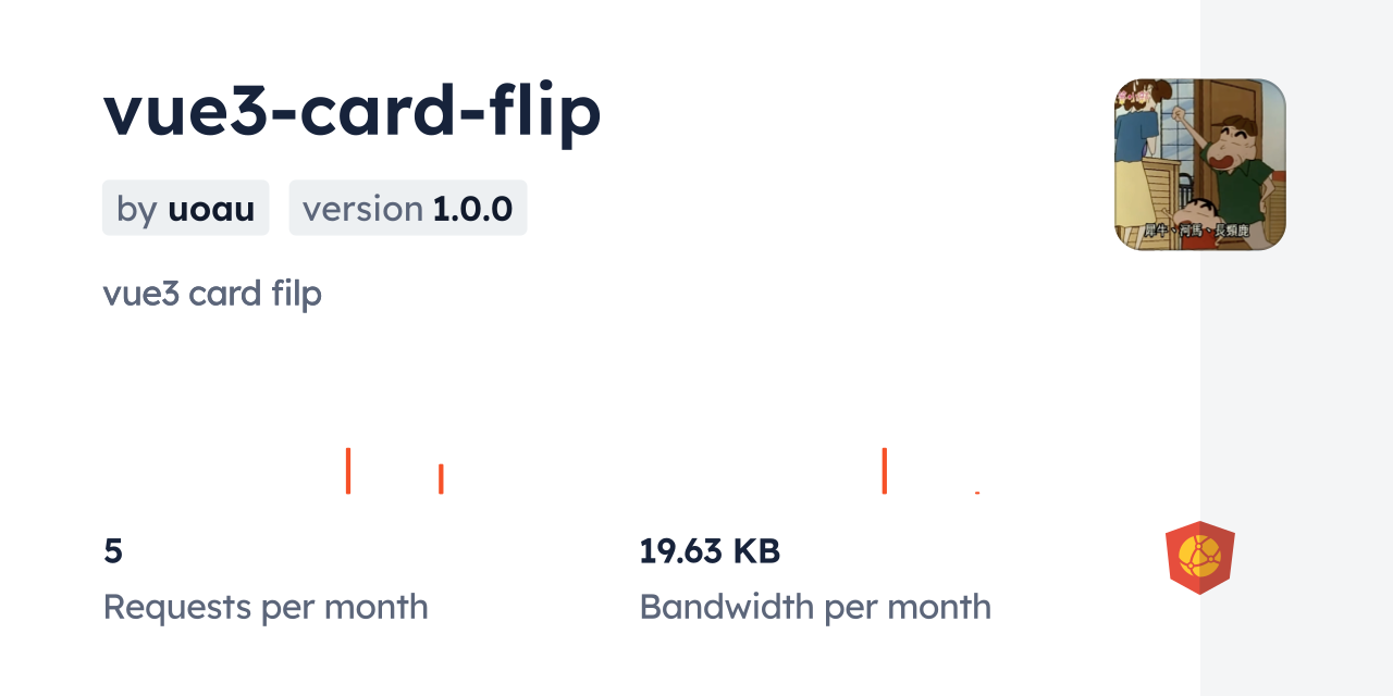 vue3-card-flip CDN by jsDelivr - A CDN for npm and GitHub