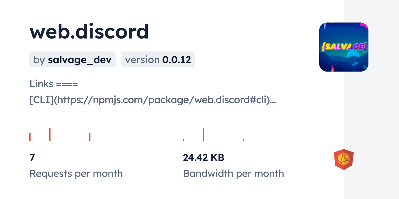 web.discord CDN by jsDelivr - A CDN for npm and GitHub