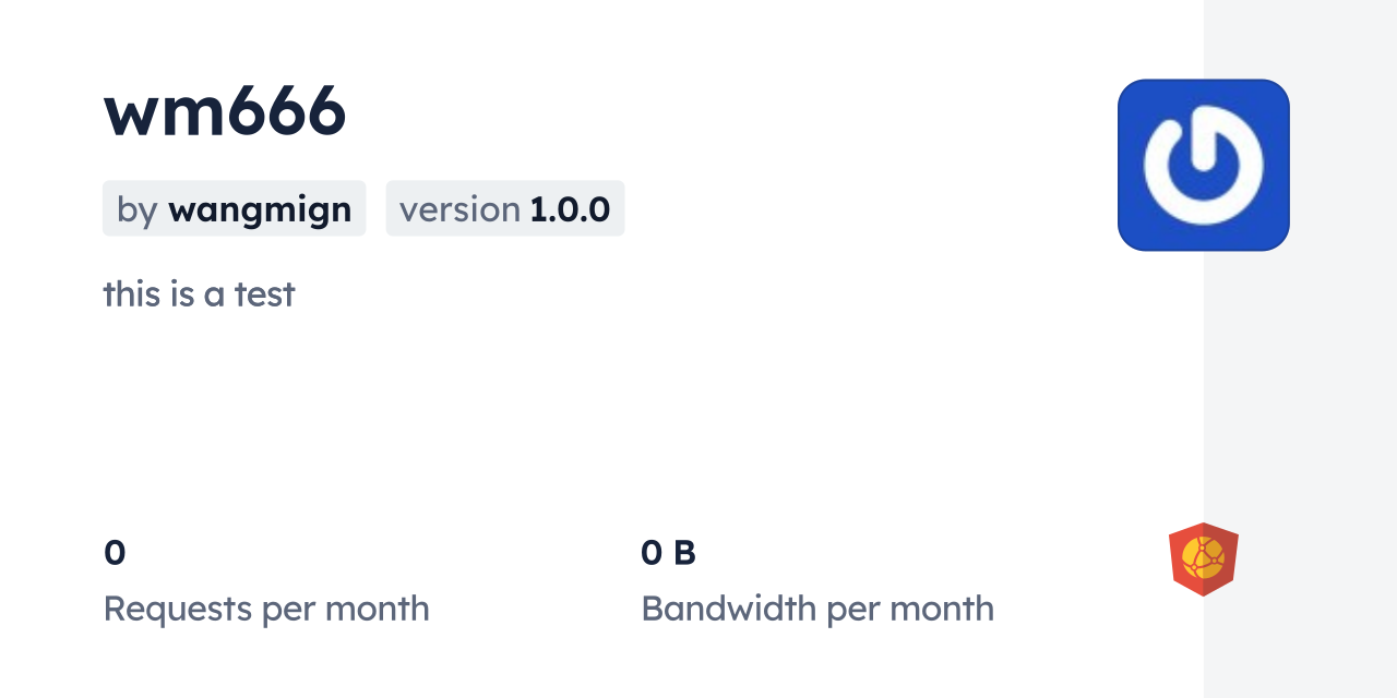 wm666 CDN by jsDelivr - A CDN for npm and GitHub