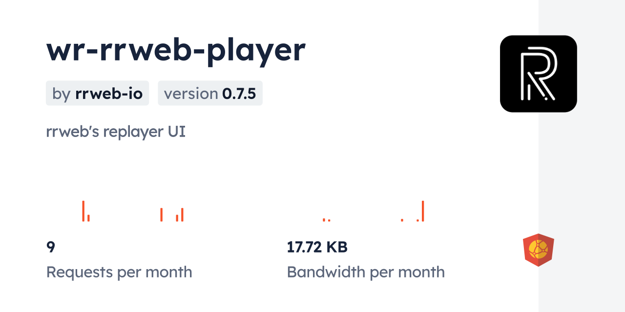 wr-rrweb-player CDN by jsDelivr - A CDN for npm and GitHub