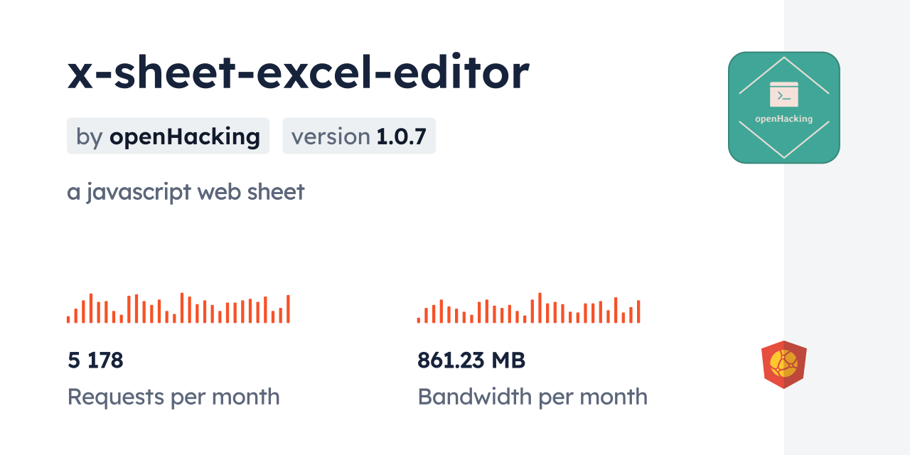 x-sheet-excel-editor CDN by jsDelivr - A CDN for npm and GitHub