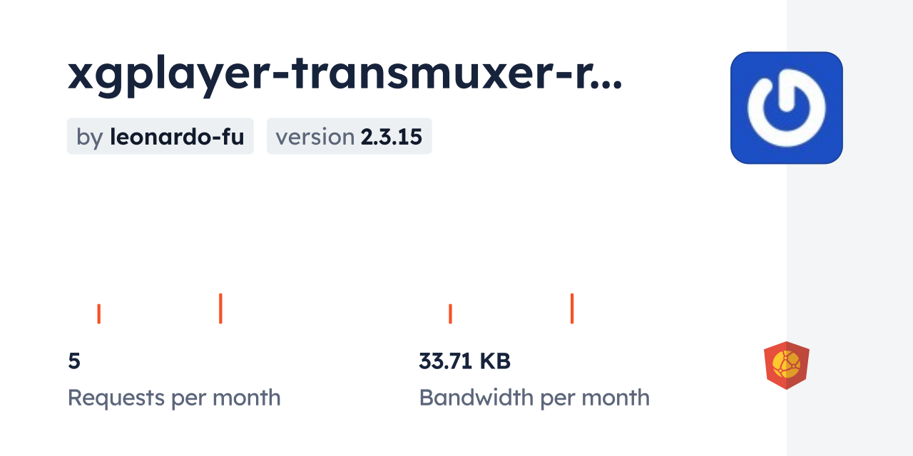 xgplayer-transmuxer-remux-mp4 CDN by jsDelivr - A CDN for npm and GitHub