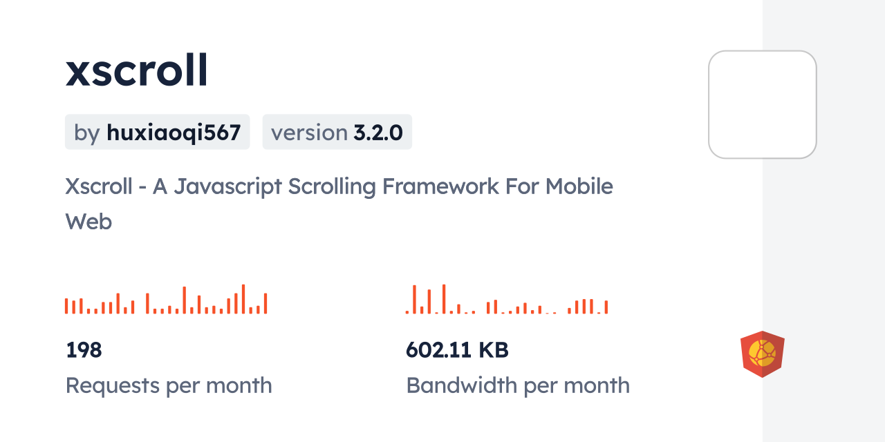 xscroll CDN by jsDelivr - A CDN for npm and GitHub